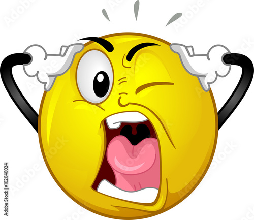 "Mascot Smiley Exasperated" Stockfotos und lizenzfreie Vektoren auf ...