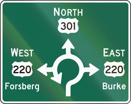 Roundabout Sign