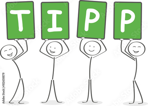 "Strichmännchen geben einen Tipp" Stockfotos und lizenzfreie Vektoren ...