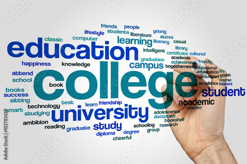 "College word cloud" Stock photo and royalty-free images on Fotolia.com ...
