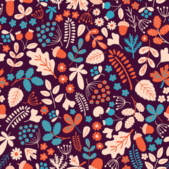 Sewing fabric with forest pattern 1 - CottonBee