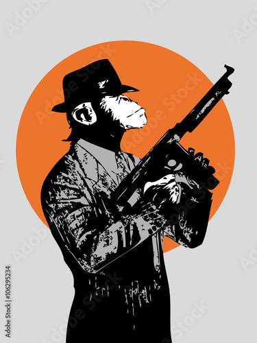 Gangster Monkey Tattoos 177 Best Gangster Tattoos images | Gangsta ...