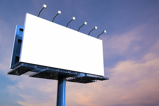 Blank Billboard Sign