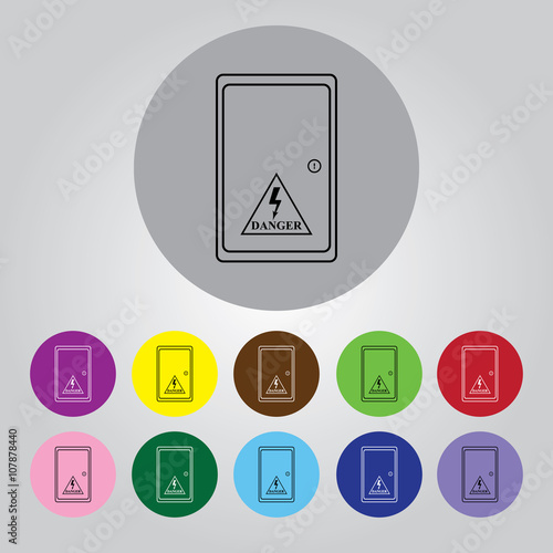"Electric distribution box vector icon" Stock image and royalty-free ...