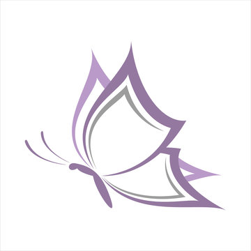 Purple Butterfly Logo