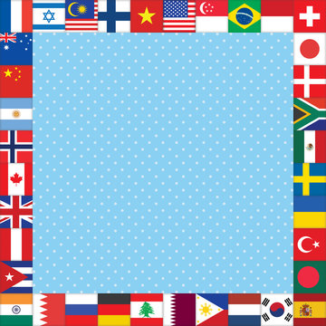 Flags Of The World Border Clipart