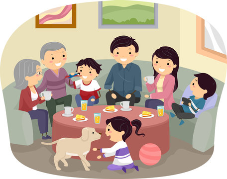 2,435 BEST Family Gathering Cartoon IMAGES, STOCK PHOTOS & VECTORS ...