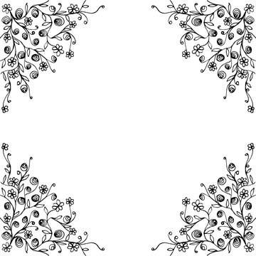 Black And White Corner Frame