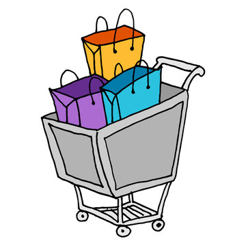 Shopping Cart Cartoon Images – Browse 47,529 Stock Photos, Vectors, and ...