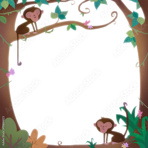 "marco con monos en la selva" Imagens e fotos de stock Royalty Free no ...