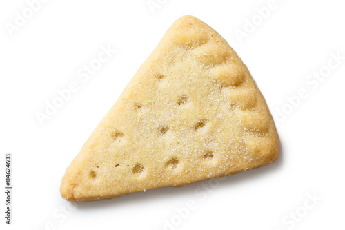 "Traditional shortbread triangle biscuit isolated on white." Imagens e ...