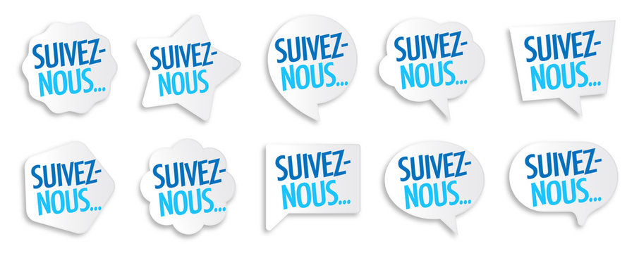 Suivez-Nous - Images et vidéos libres de droits | Adobe Stock