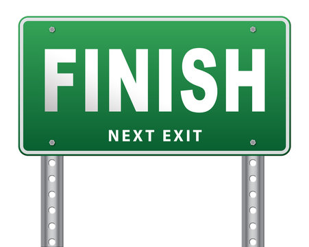 Finish Word Png