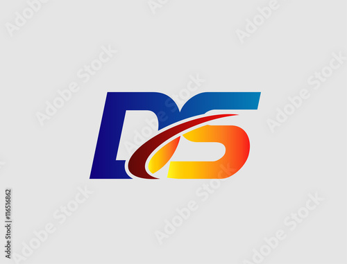 "DS company linked letter logo " Stock image and royalty-free vector ...