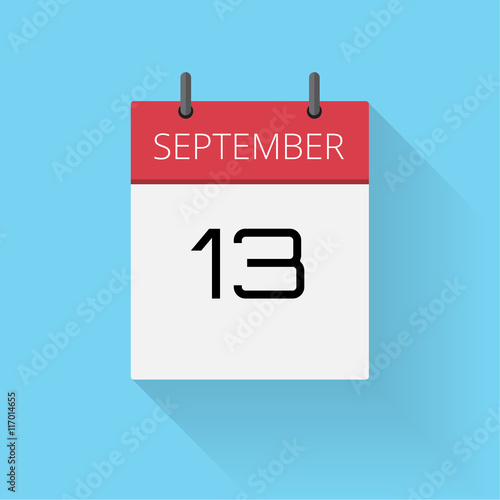 "September 13, Daily calendar icon, Date and time, day, month, Holiday ...