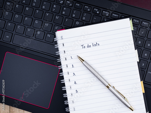 "To do list on laptop keyboard 3" Stock photo and royalty-free images ...