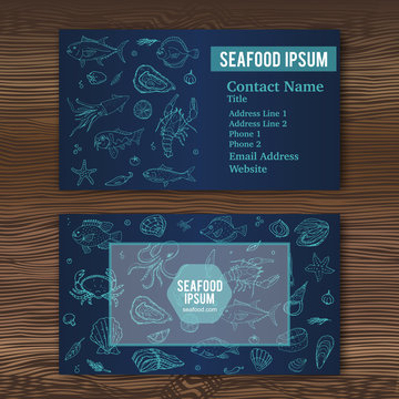 Seafood Business Card Images – Browse 5,076 Stock Photos, Vectors, and ...