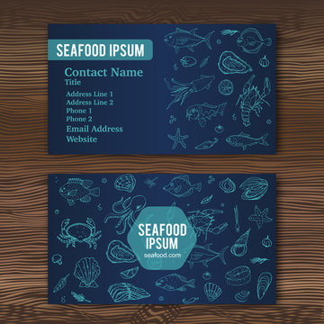Seafood Business Card Images – Browse 5,076 Stock Photos, Vectors, and ...