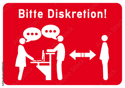 "ds15 DiskretionSchild - ks134 Kombi-Schild - Beratung : Bitte ...