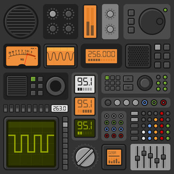 Spaceship Control Panel Clipart
