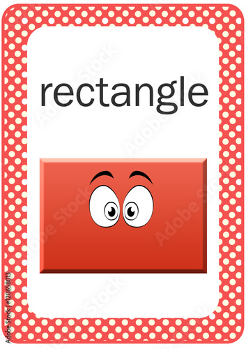 "Printable Baby Shape Flash card, Rectangle " Fotos de archivo e ...