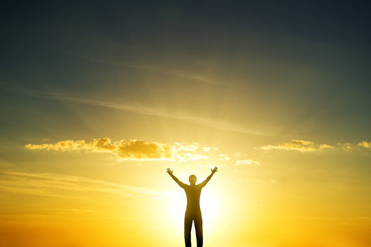 Arms Up Silhouette Images – Browse 36,997 Stock Photos, Vectors, and ...