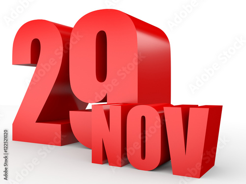 "November 29. Text on white background." Stock photo and royalty-free ...