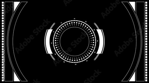 "Camera HUD Animation: A hi-tech interface simulate a futuristic video ...