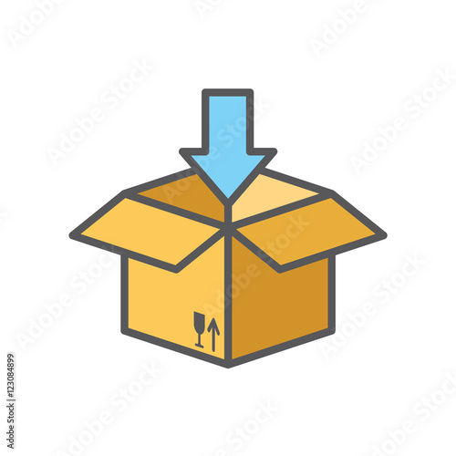 "drop box icon vector illustration" Stock image and royalty-free vector ...