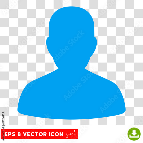 "Vector User Account EPS vector icon. Illustration style is flat iconic ...