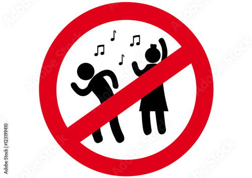 "Schild Tanzen verboten" Imágenes de archivo y vectores libres de ...