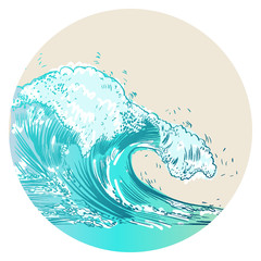 Set de olas dibujadas a mano | Vector Gratis