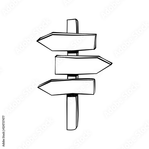 "Wild west road arrow signs. American Western. Vector Illustration ...