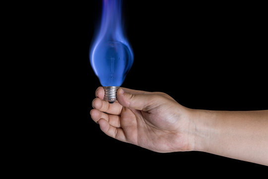 Blue Fire In Hand