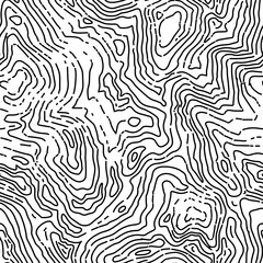 Sewing fabric with Seamless topographic contour map pattern. Vector ...