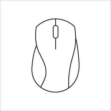 Computer Mouse Coloring Page