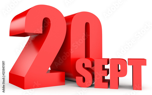 "September 20. Text on white background." Stock photo and royalty-free ...