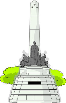 Jose Rizal Statue Silhouette