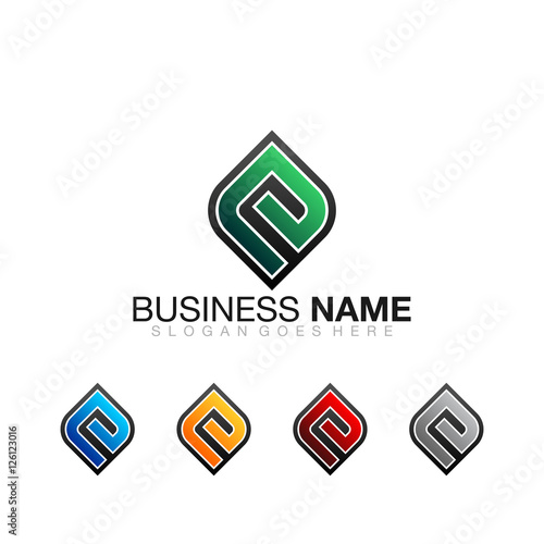 E Abstract Logo
