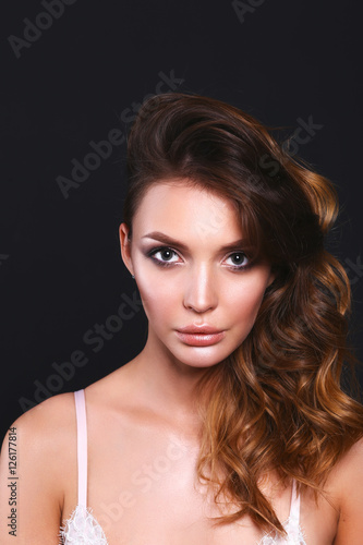 "portrait of beautiful delicate woman" Stock photo and royalty-free ...