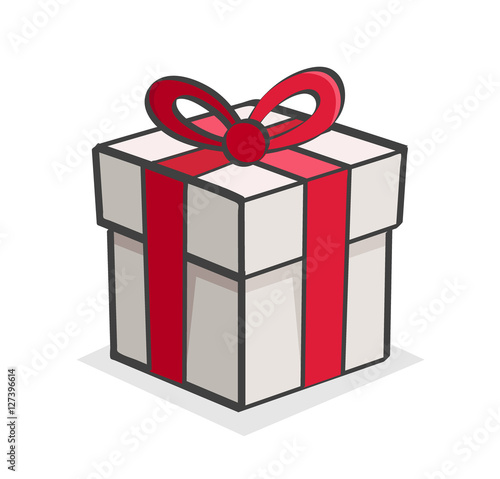 "Present Cartoon. Isolated Vector Elements. White Background" Stock ...