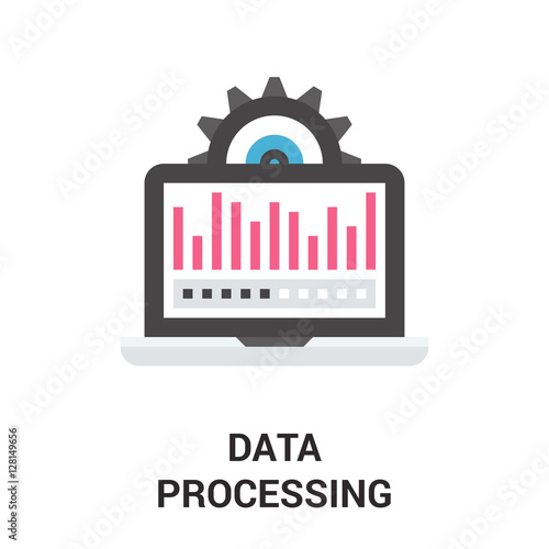 "data processing icon" Stock image and royalty-free vector files on ...