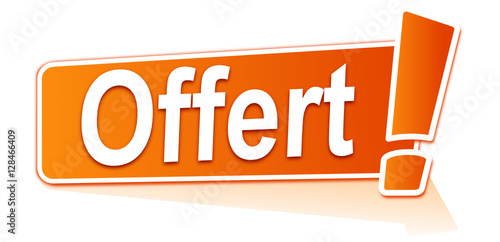 "offert sur étiquette orange" fichier vectoriel libre de droits sur la ...