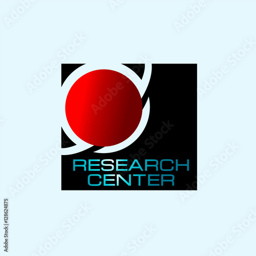 "Vector modern minimalistic research center logo design. Science ...