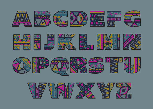 Aztec Writing Font