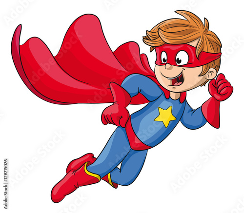 "Vektor Illustration eines starken Superhelden" Stockfotos und ...