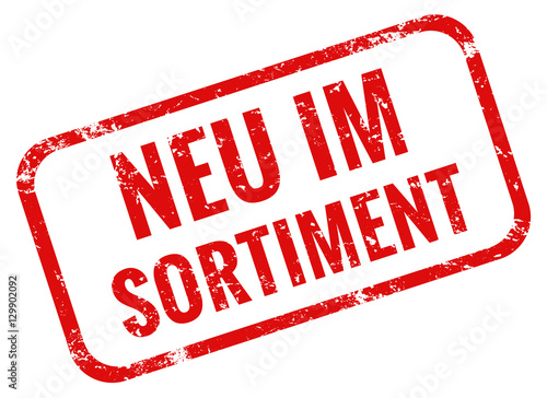 "Neu im Sortiment Stempel rot " Stockfotos und lizenzfreie Vektoren auf ...