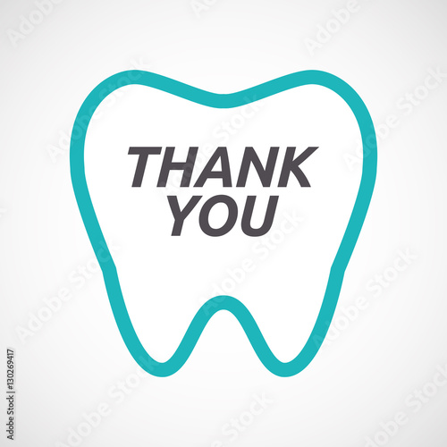 "Isolated tooth with the text THANK YOU" Imagens e vetores de stock ...