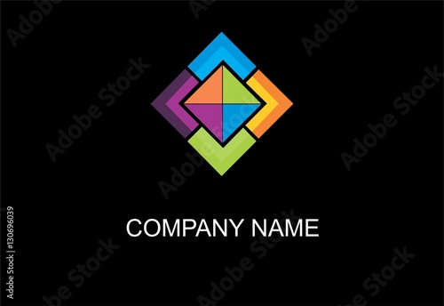 Multicolor Square Logo