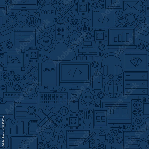 "Blue Programming Line Tile Pattern" Stock image and royalty-free ...